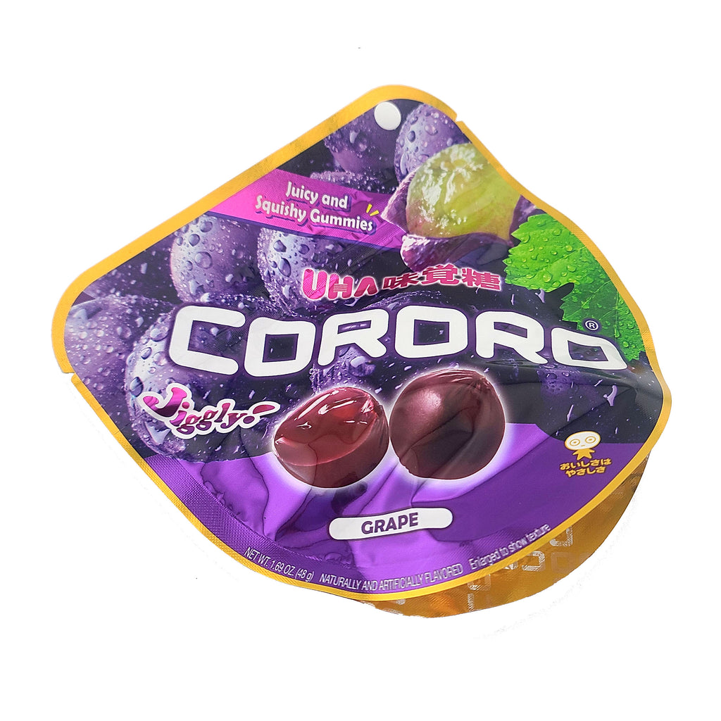 UHA Cororo Japanese Fruit Juice Gummy Candy GRAPE Flavor 1.69 Oz./48 g – SecretPantryLA