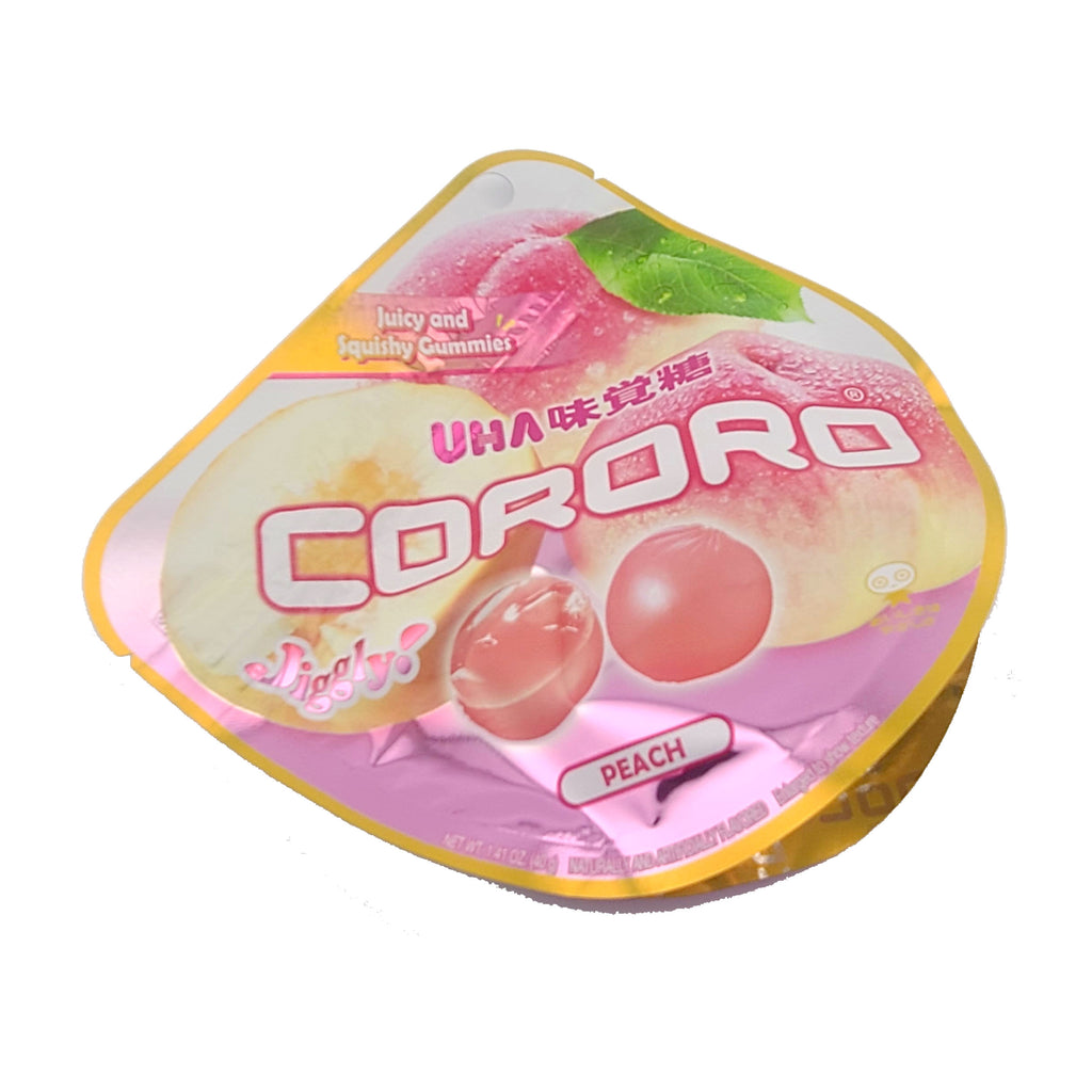 UHA Cororo Japanese Fruit Juice Gummy Candy PEACH Flavor 1.41 Oz./40 g – SecretPantryLA