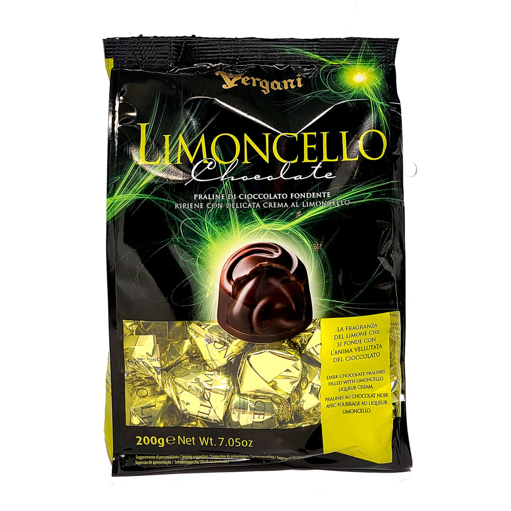 Vergani Limoncello Italian Dark Chocolate Praline with Limoncello Liqu – SecretPantryLA