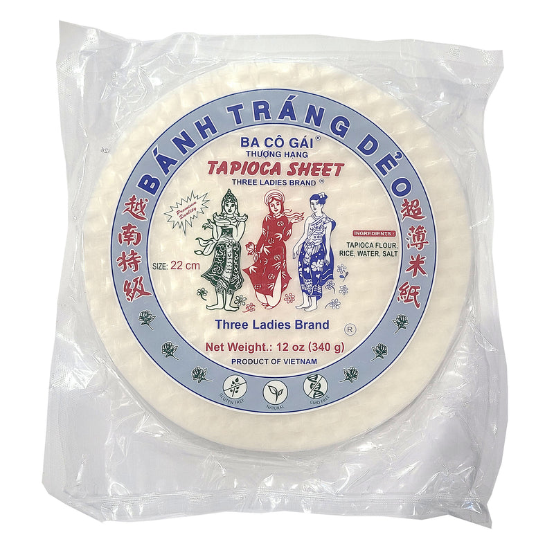 Vietnamese Spring Roll Tapioca Sheet Banh Trang Deo Wrappers by Three ...