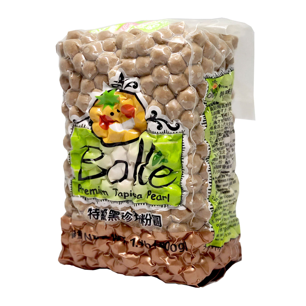 Bolle Premium Raw Black Boba Tapioca Pearls Bubble Tea Ingredient 1 lb ...
