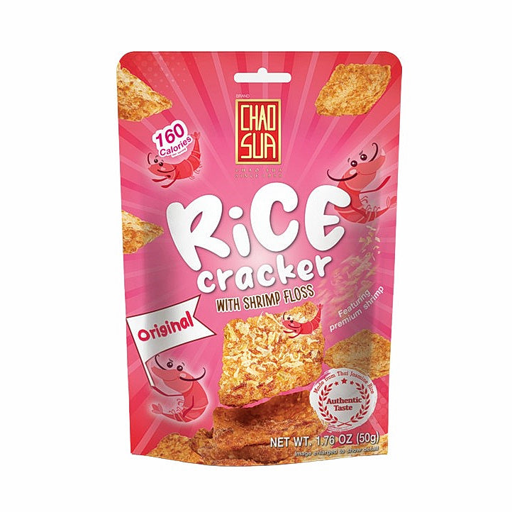 Chao Sua Rice Cracker with Shrimp Floss Original Flavor Baked 1.76 Oz ...