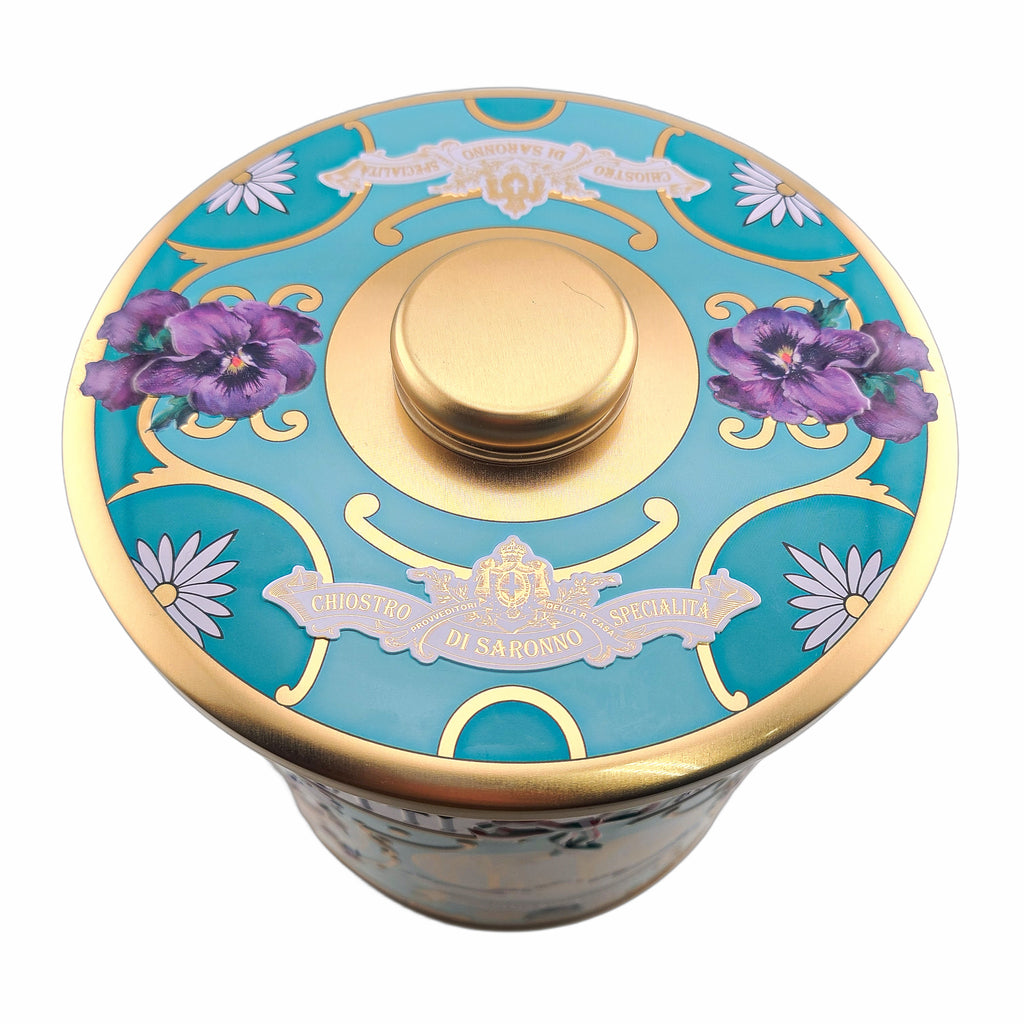 Chiostro di Saronno Assorted Amaretti Embossed Blue Gift Tin 6.7 Oz ...