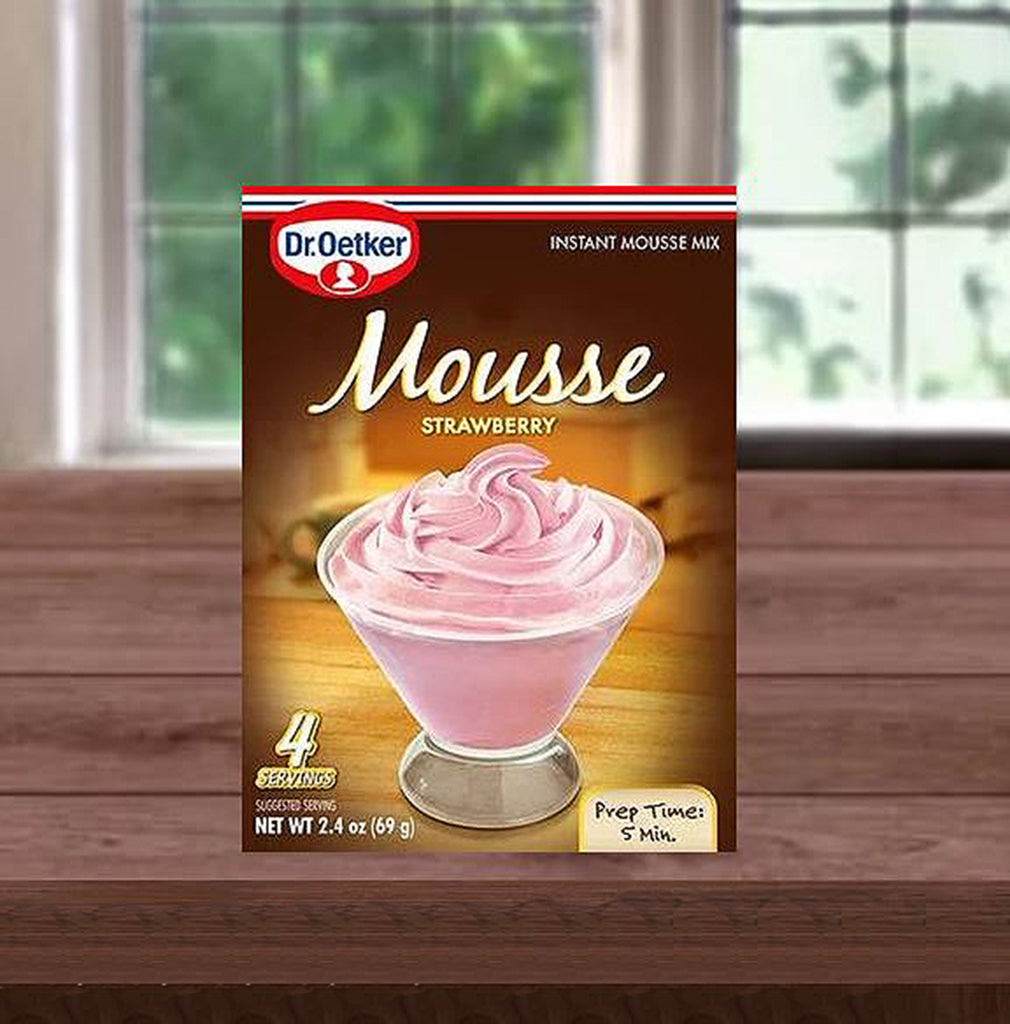 Dr. Oetker Strawberry Mousse Instant Mousse Mix 2.4 Oz. (Pack of 3 ...