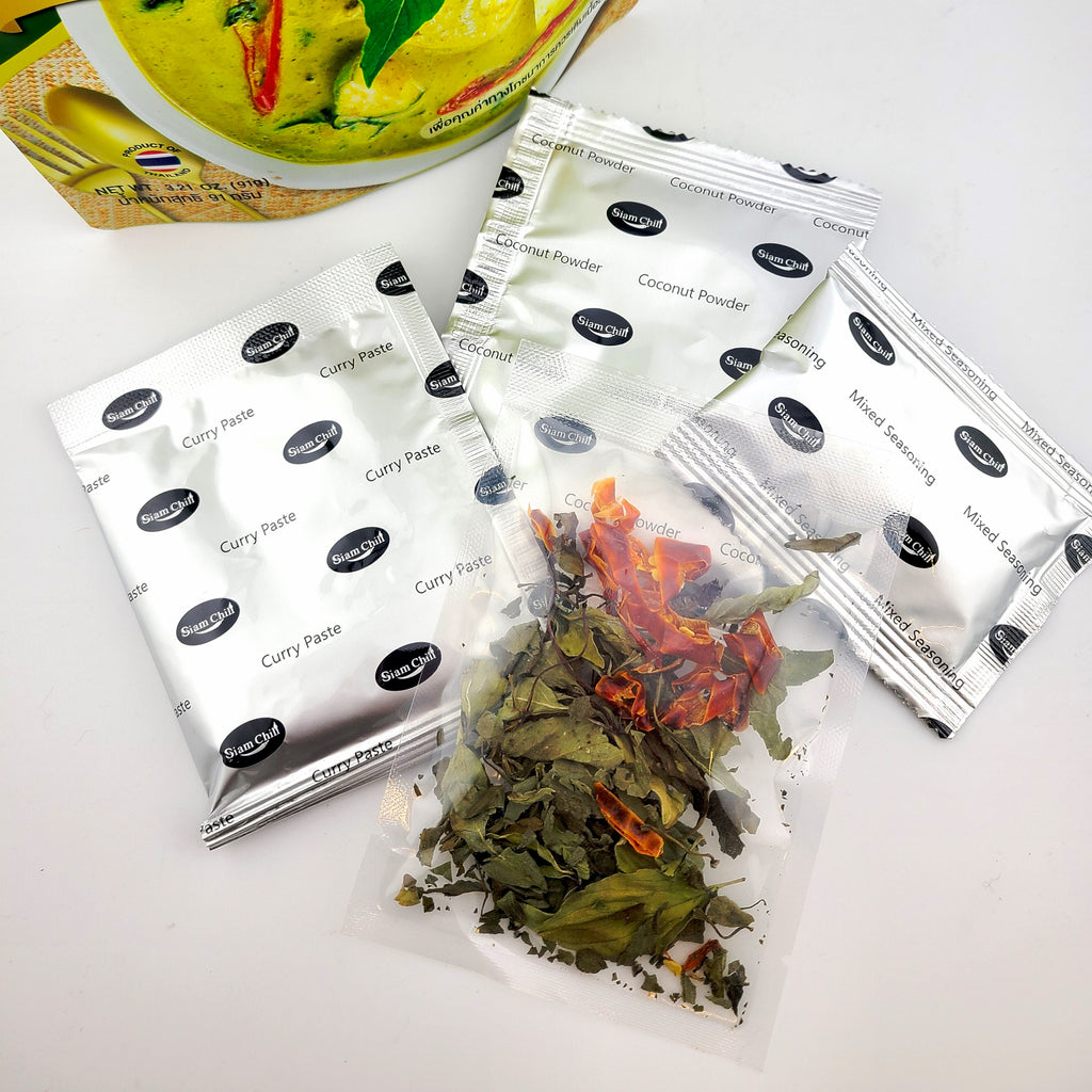 Siam Chili Thai Green Curry All-in-One Meal Kit Set 3.21 Oz. / 91 g ...