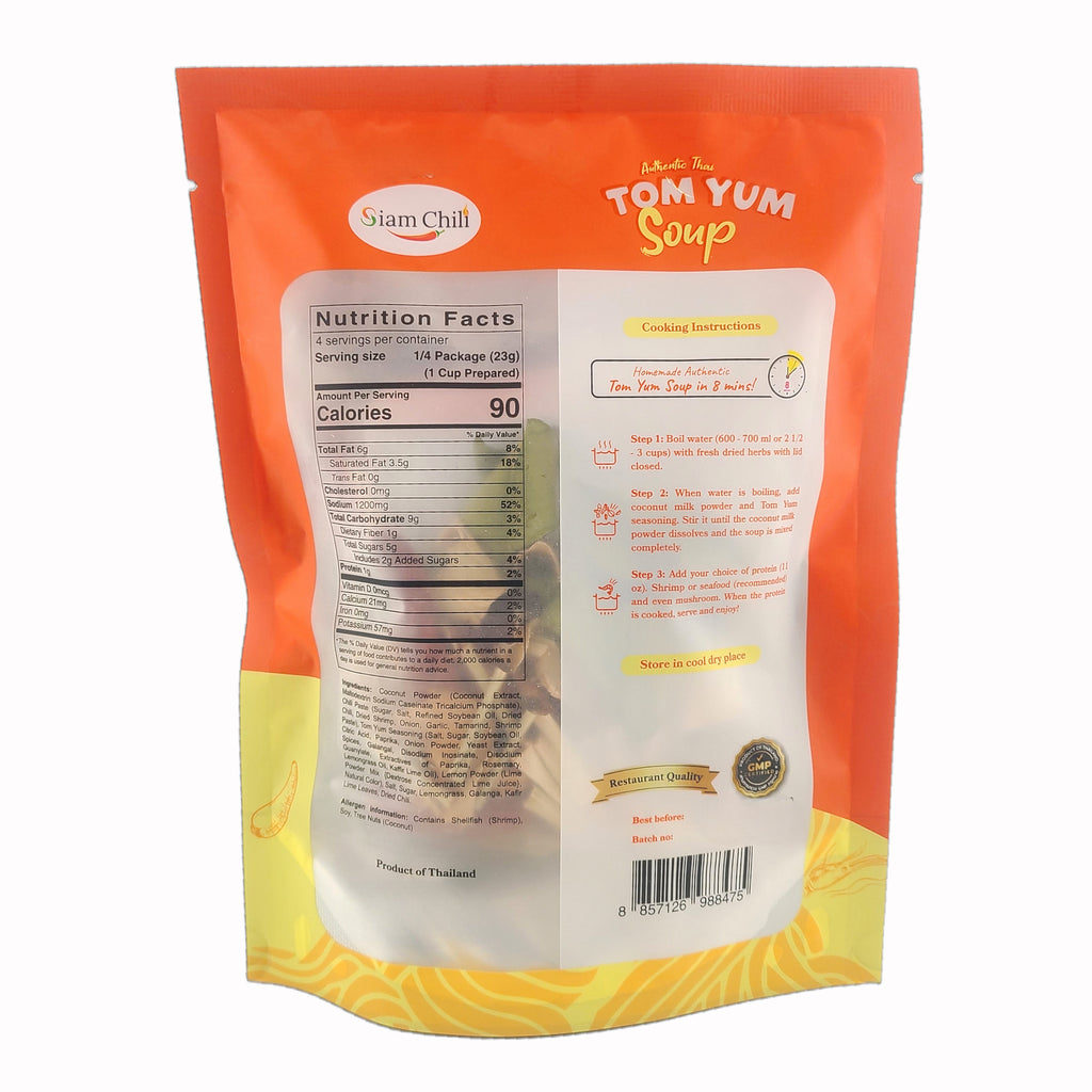 Siam Chili Tom Yum Soup All-in-One Meal Kit Set 3.28 Oz. / 93 g. (Pack ...