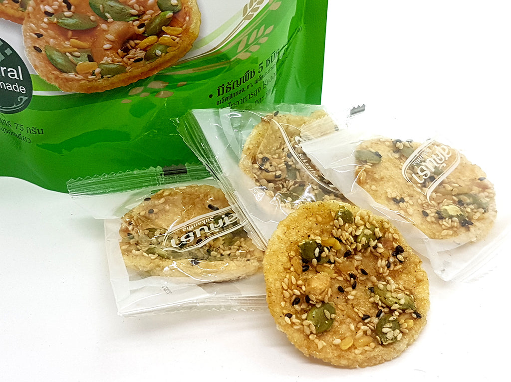 Sukantha Rice Crisps Whole Grain Jasmine Rice with Cashews, Mung Beans ...