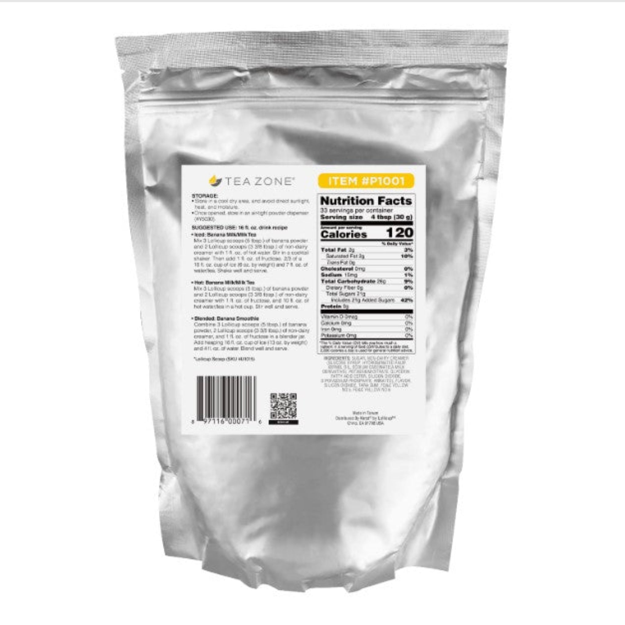 Tea Zone Banana Powder Mix 2.2 lbs. – SecretPantryLA