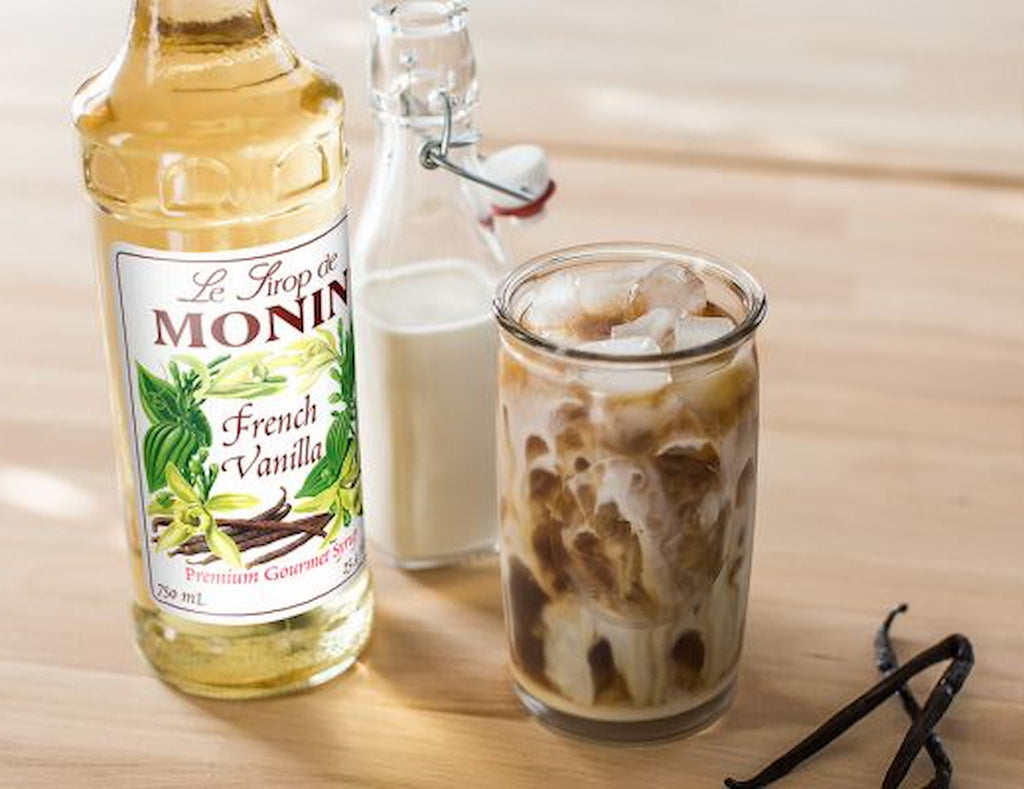 Monin Vanilla Syrup for Cocktails, Coffee, and Beverages 750 Ml. / 25 ...