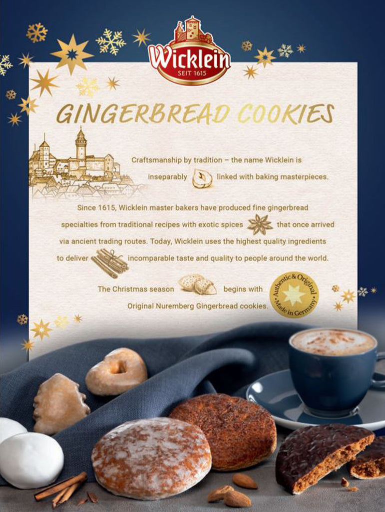 Wicklein Original Nurnberger Lebkuchen GLAZED Gingerbread Cookies 7.05 ...