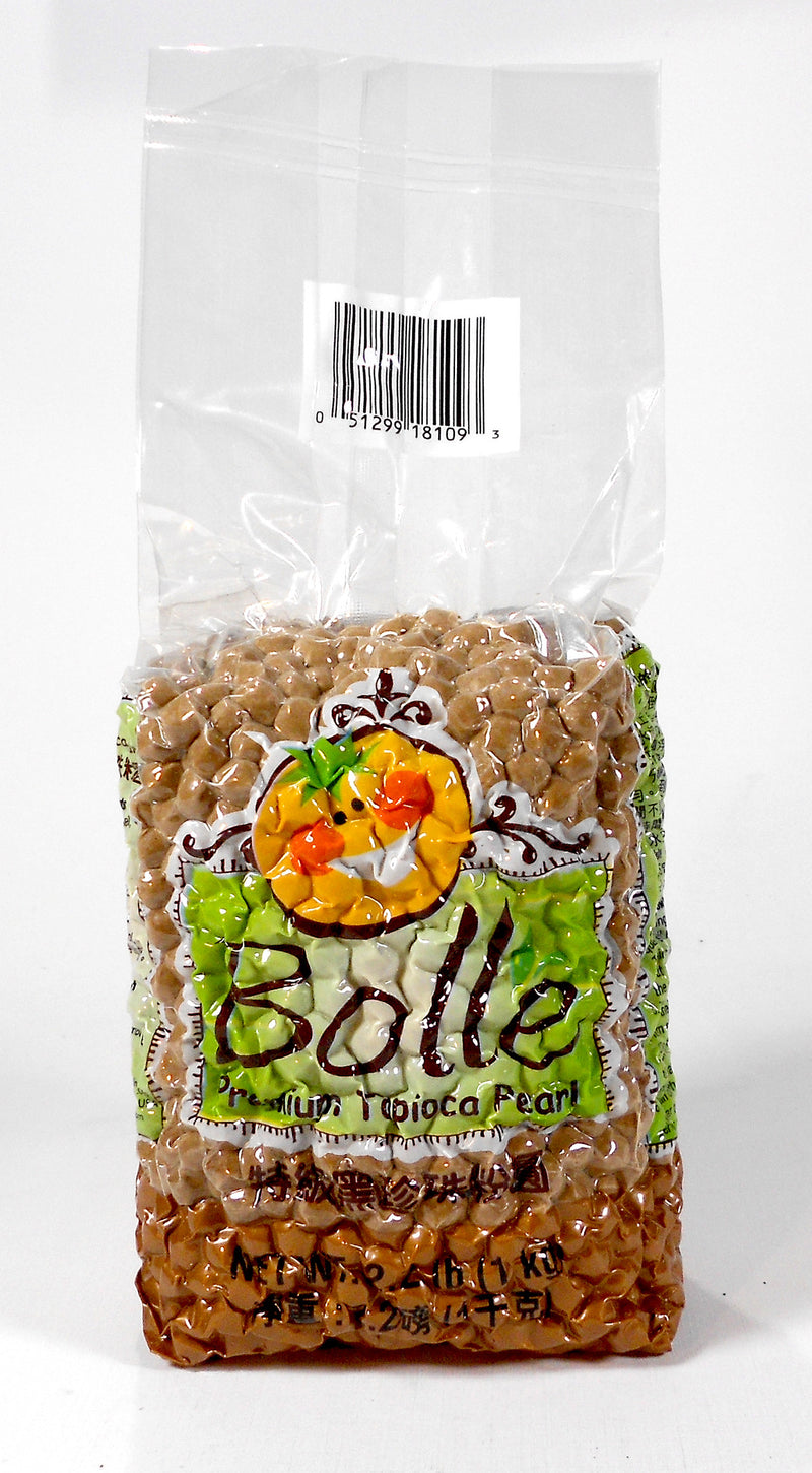 Bolle Premium Black Tapioca Pearls Boba 2.2 lbs. X 18 Factory Case ...