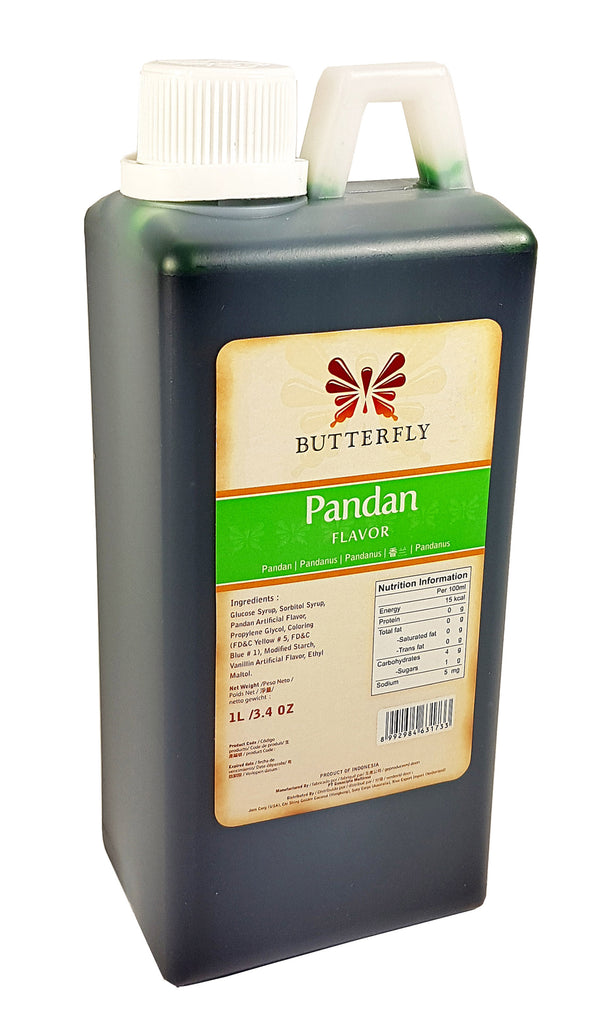 Butterfly Pandan Paste Flavoring Extract Restaurant Size 1 Liter/34 Fl ...