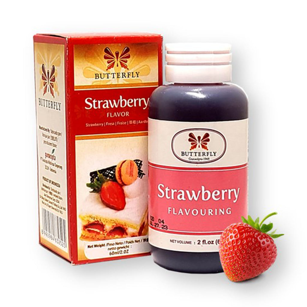Butterfly Strawberry Flavoring Extract 2 Fl. Oz. (60 ml) – SecretPantryLA