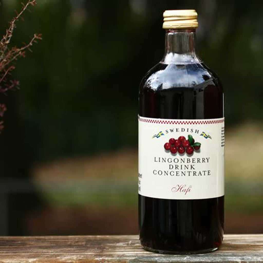 Hafi Swedish Lingonberry Drink Concentrate 17 Fl. Oz. (500 ml) (Pack o ...