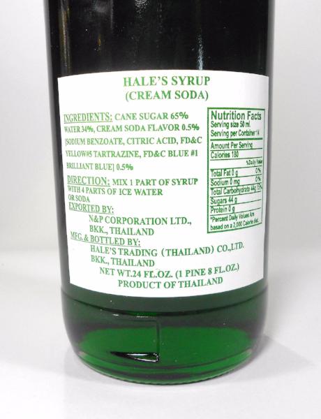 Hale's Blue Boy Syrups, Sala Cyder, Cream Soda, or Mali Original Syrup ...
