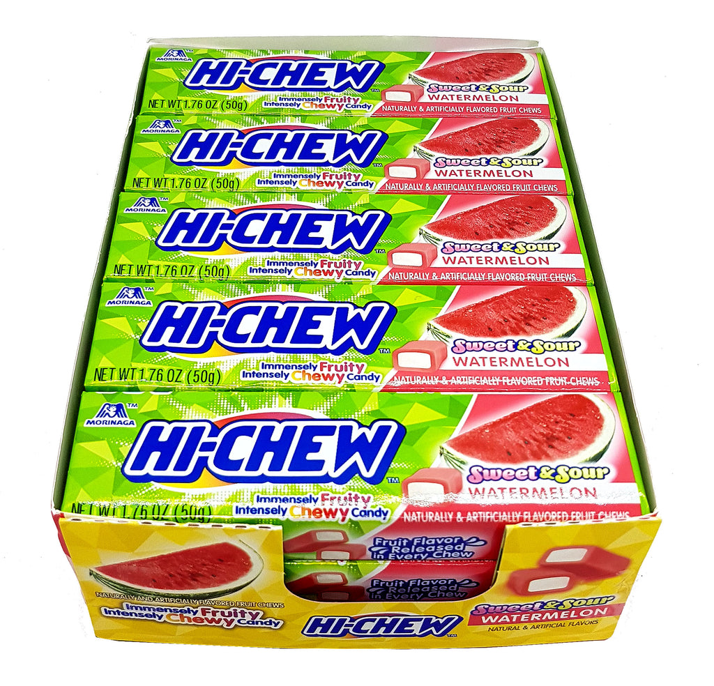 Hi-Chew Stick Sweet & Sour Watermelon Soft & Chewy Candies by Morinaga ...