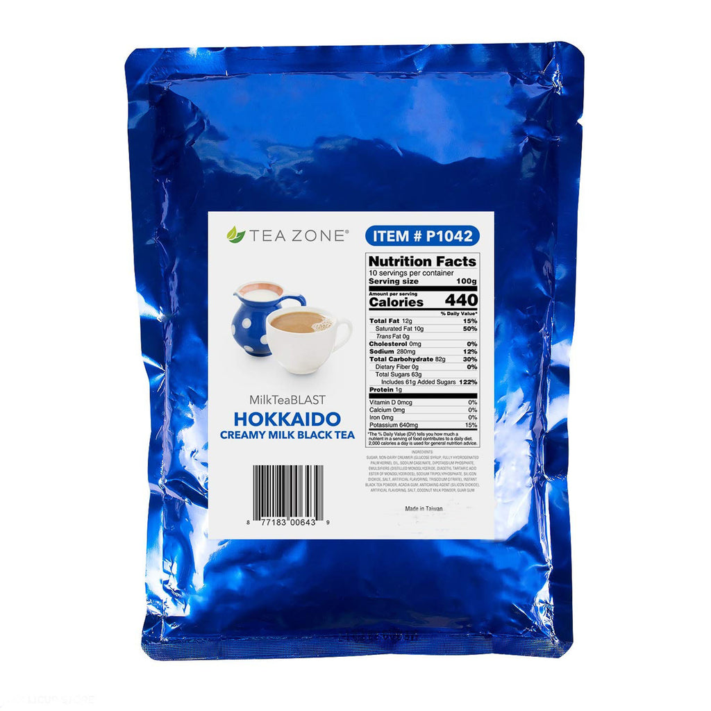 Tea Zone MilkTeaBlast Hokkaido Creamy Milk Powder Mix 2.2 lbs. X 12 (F ...