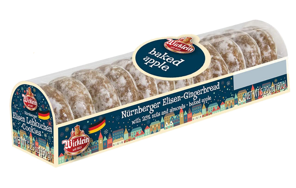 Wicklein Mini Nurnberger Elisen-Gingerbread Baked Apple Glazed Lebkuch ...