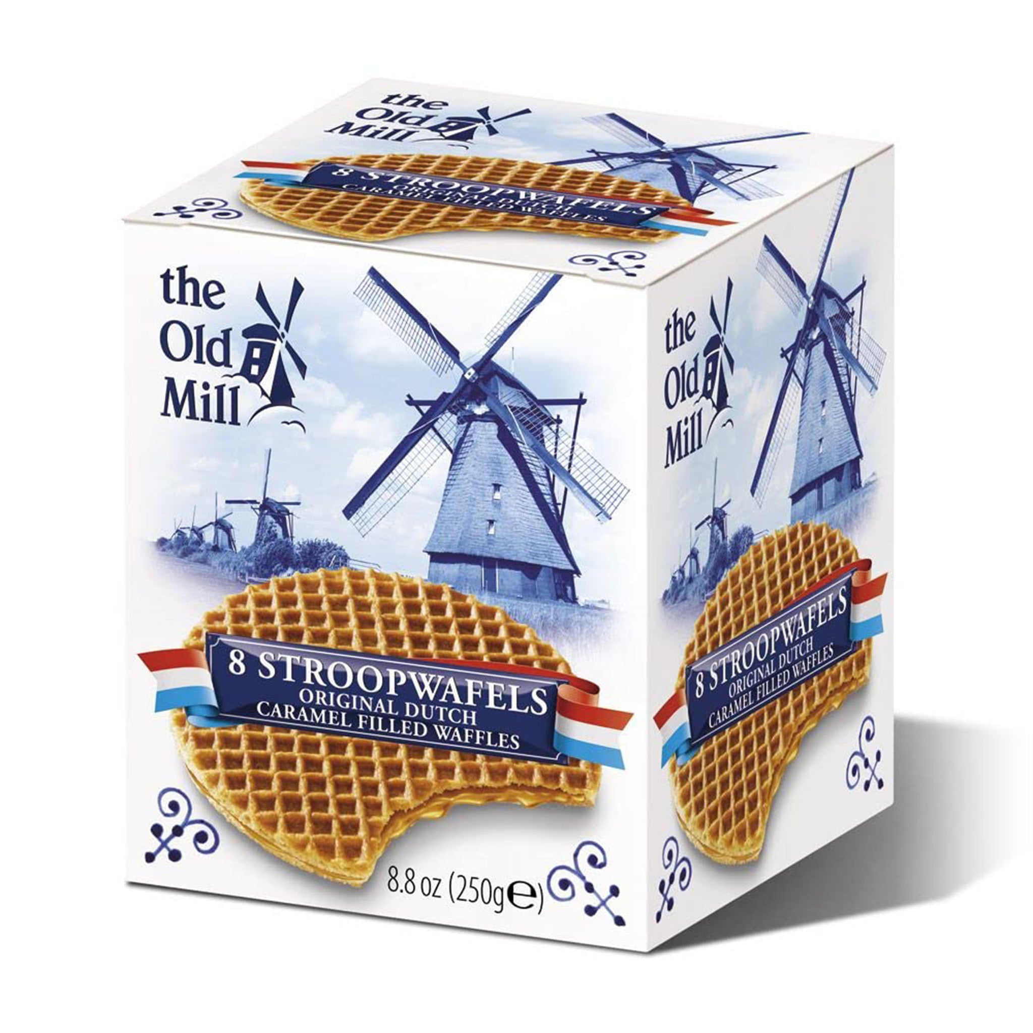 The Old Mill Stroopwafels Original Dutch Caramel Filled Wafers BOX 8.8 ...