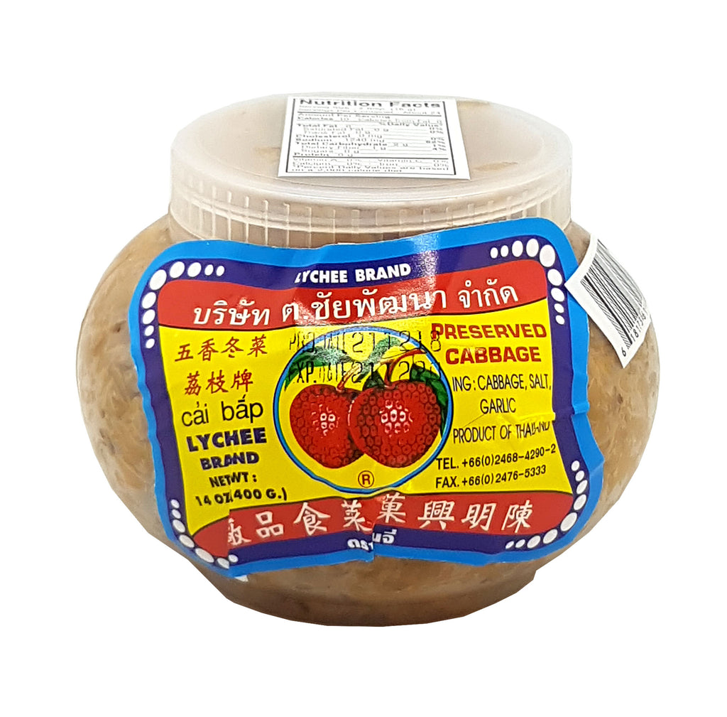 Salted Preserved Cabbage (Tang Chai) Thai 14 Oz. Lychee Brand ...